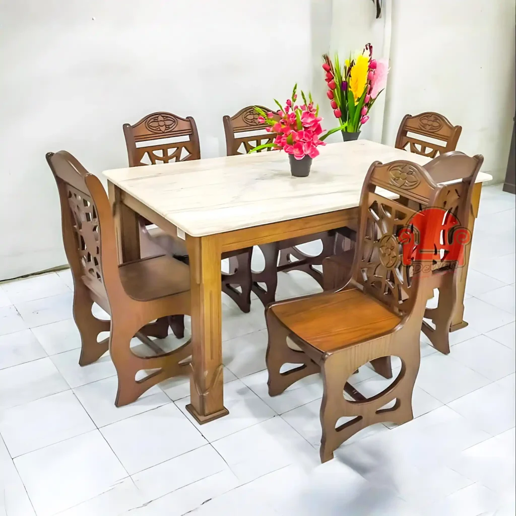 Dream Pearl Dining Table Model:- Di-543 - Dewan Furniture
